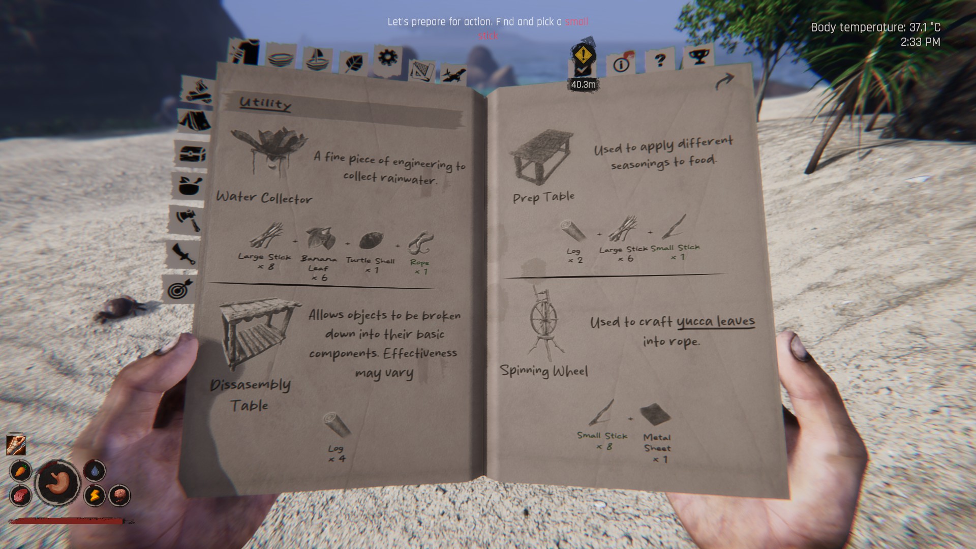 Project Castaway: How to craft Rope – Nevergotfat